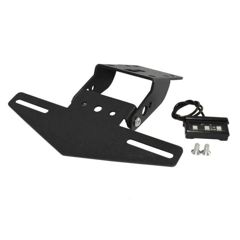 Parts Motorcycle Black Rear Adjustable License Number Registration ...