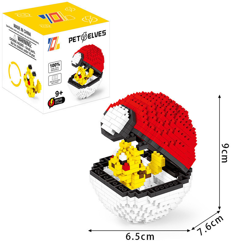 ของเล่นบล็อกตัวต่อ Poké Ball Building Block สําหรับสัตว์เลี้ยง | Shopee ...