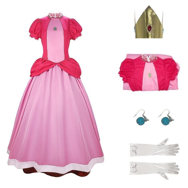 Super Mario Peach Princess Dress Princess Peach Peach Princess Dress ...