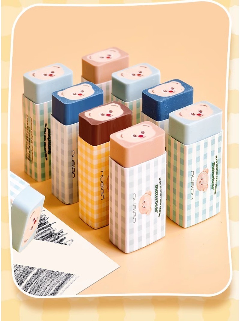 1pcs Deli Stationery Butterbear Co Branded True Chip Rubbing Clean ...