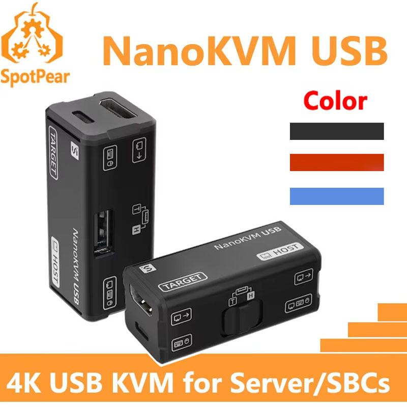 Sipeed NanoKVM-USB NanoKVM USB Tool-Kit Option Finger-size 4K USB KVM ...