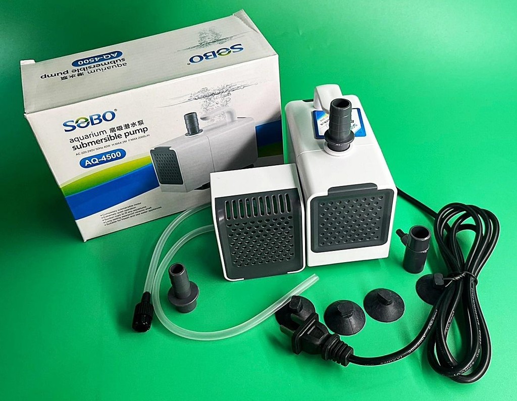 ปั๊มน้ำ SOBO AQ-4500 ปั๊มตู้ปลา สำหรับตู้ปลา บ่อปลา SOBO Series AQ4500 สำหรับน้ำพุ บ่อปลา และ ...