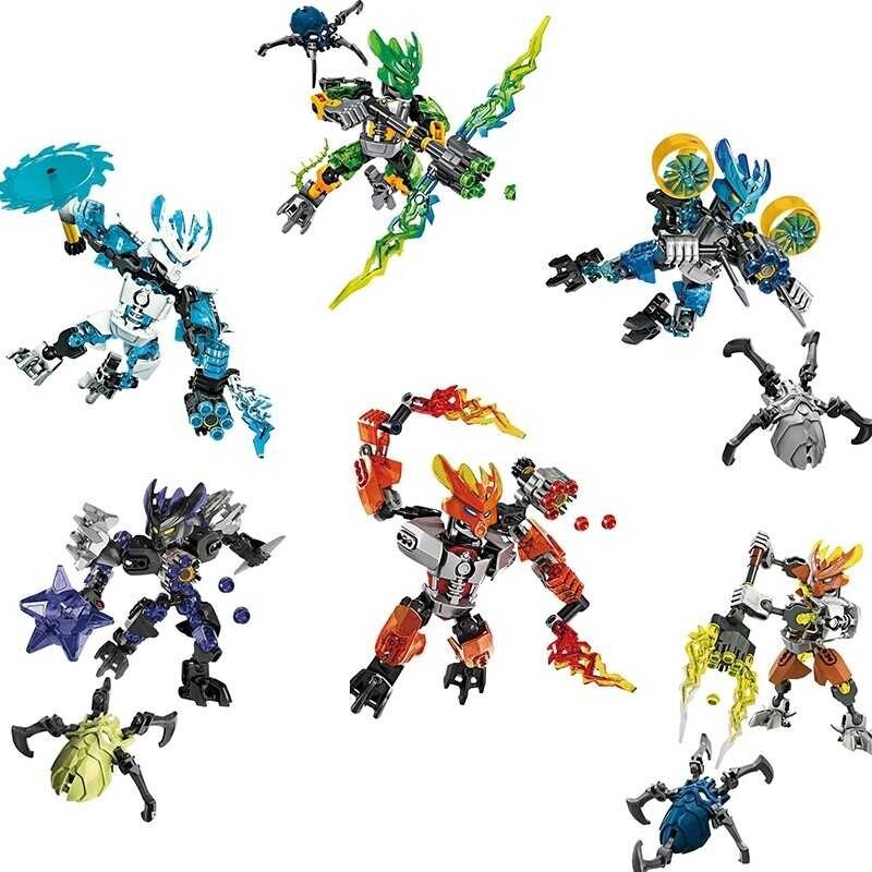 BIONICLE Stone ชุดภาพยนตร์บล็อก Mata Nui Toa เด็ก Air บล็อกตัวต่อ KS ...