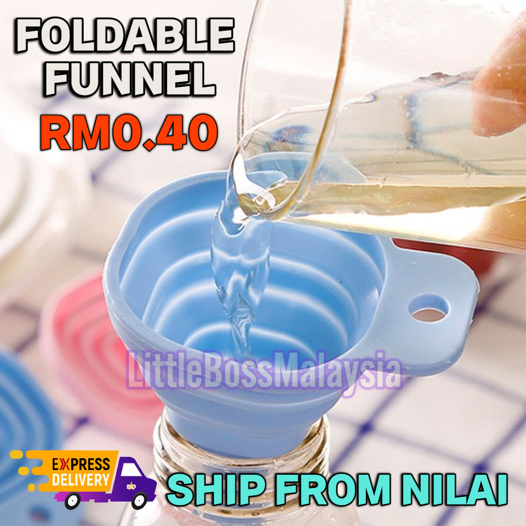 Foldable ซิลิโคนพับช่องทางยาง Hopper Oil Liquid Dispenser เครื่องมือ ...