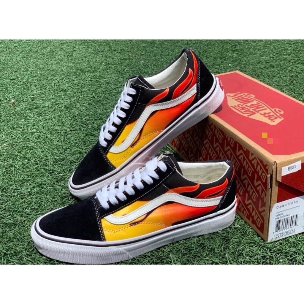 Vans Old Skool Fire แท้% | Shopee Thailand