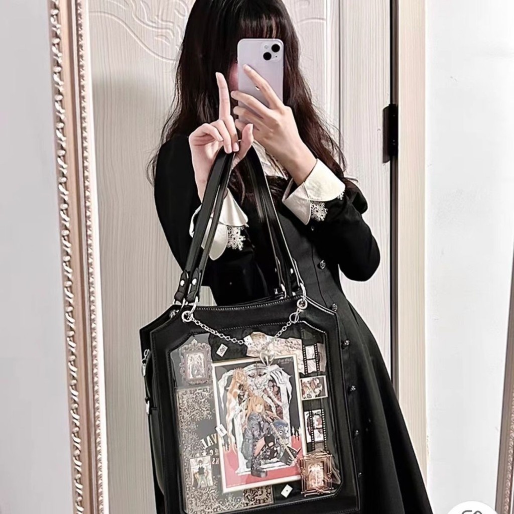 ใหม่ Rose thorn ความจุขนาดใหญ่เดิมขนาดใหญ่ความอยากอาหาร Dark Gothic ...