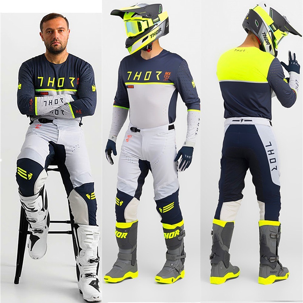 เสื้อกีฬาวิบาก ลาย THOR Prime MX Gear Set TLD Off Road Moto Combos ปี ...