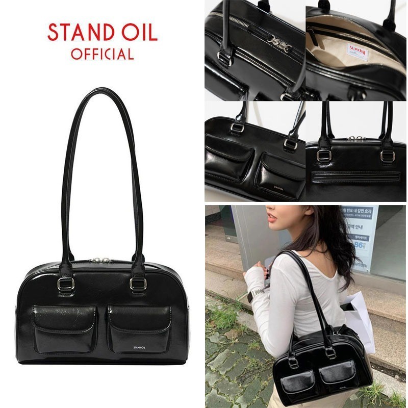 STAND OIL Chubby Bag / Black นำเข้าจากเกาหลี สินค้าเคาน์เตอร์ ของแท้ ...