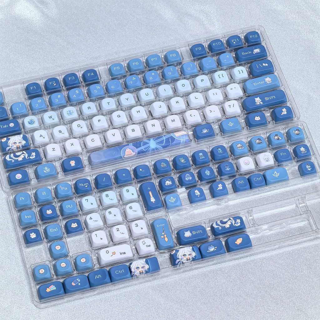 Genshin Impact Original Furina Meow Keycap MOA โปรไฟล์ห้าด้านระเหิด ...