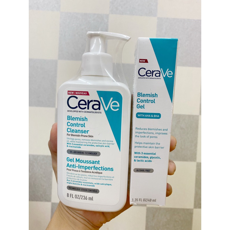 CERAVE BLEMISH CONTROL GEL บำรุงผิวหน้า / BLEMISH CONTROL CLEANSER เจล ...