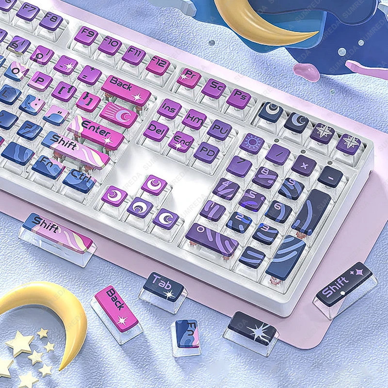 Space Girl For WOB RAINY75 Keycaps PBT Pudding Keycaps ASA Profile ...