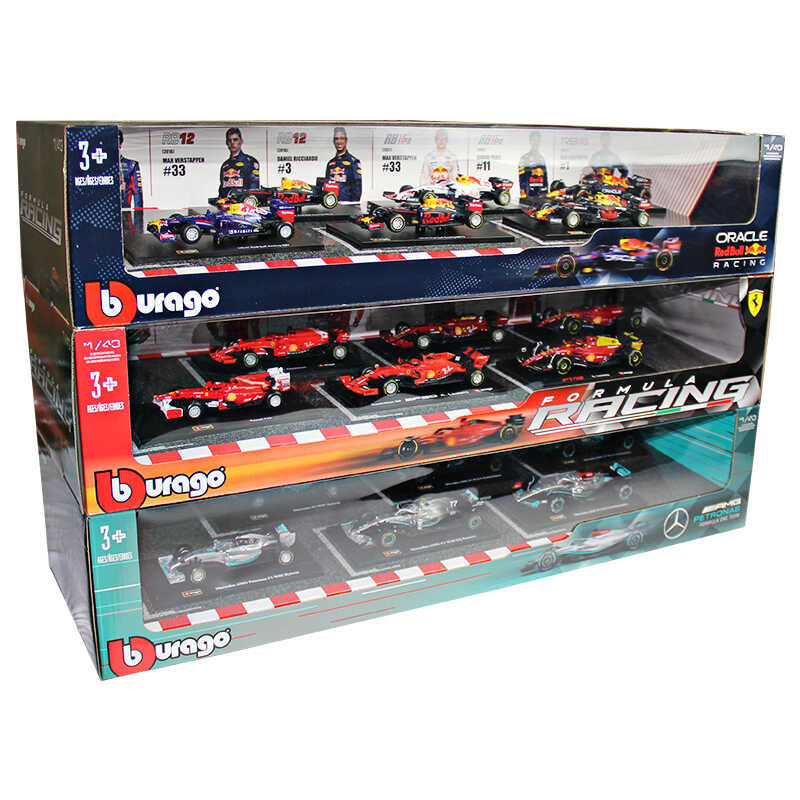 F1 Bburago ชุด6in1 Infiniti Red Bull Rb9 #1 Vettel Rb12 #3 Ricciardo ...