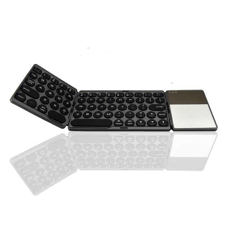 Bluetooth Jelly Comb 3.0 Folding Round Key Cap Three Fold Portable ...