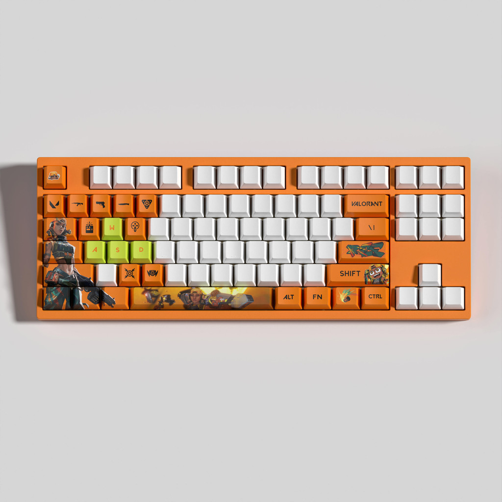 Rez RAZE Fearless Contract Keycaps, Tile-Punch Artifact, Adapted To ...