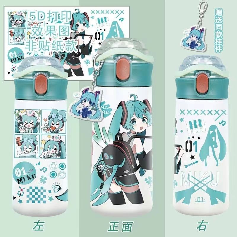 Hatsune miku Joint Water Cup miku Thermos Cup น่ารักการ์ตูน 304 สแตนเลส ...
