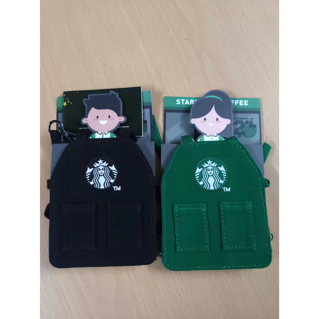 Starbucks Card Case Mini สีเขียวสีดําผ ้ ากันเปื ้ อนผู ้ ถือบัตร ...