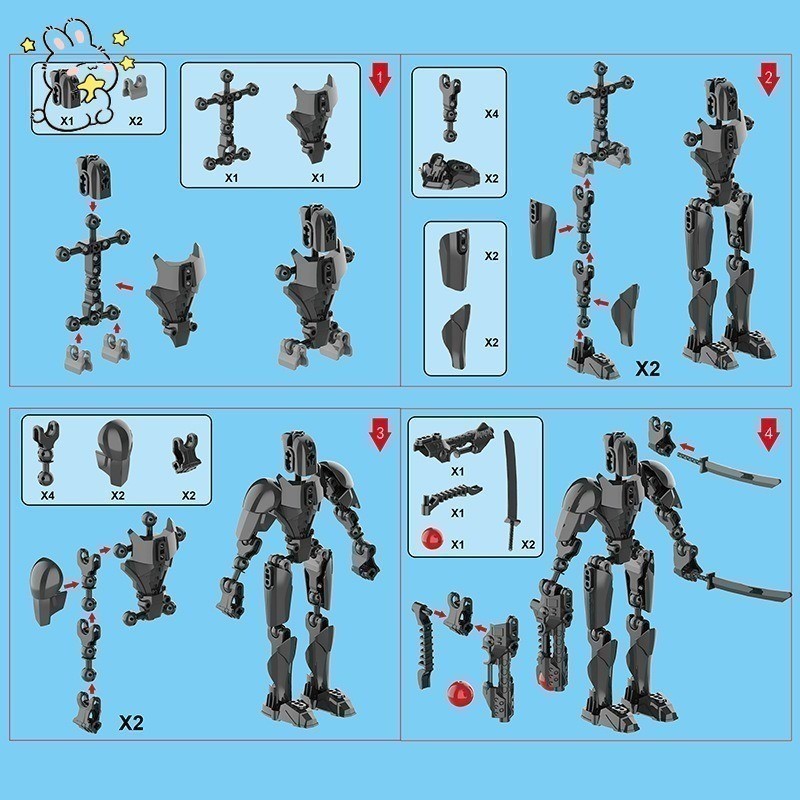 Lucky13 Action Figure Titan T13 Action Figure 3D พิมพ์ Multi-Jointed ...