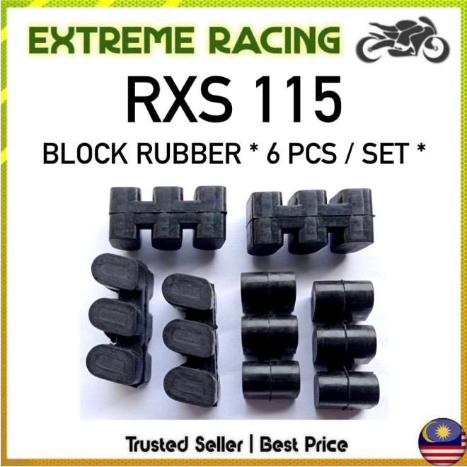 Rxs-115 RXS 115 RXS115 ยางบล็อก * 6 ชิ้น / ชุด * บล็อกกระบอก Getah Blok ...