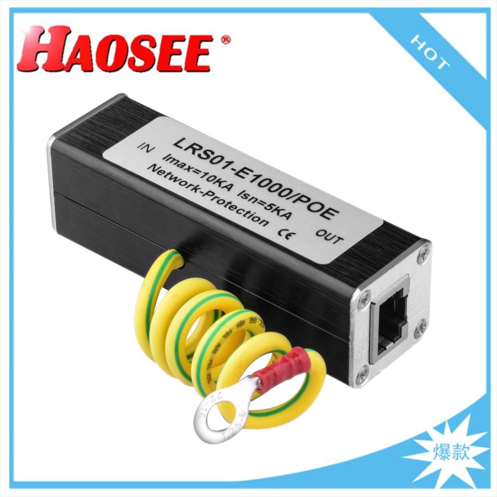 Gigabit POE Network Signal Lightning Protector โมดูลป้องกันไฟกระชาก ...
