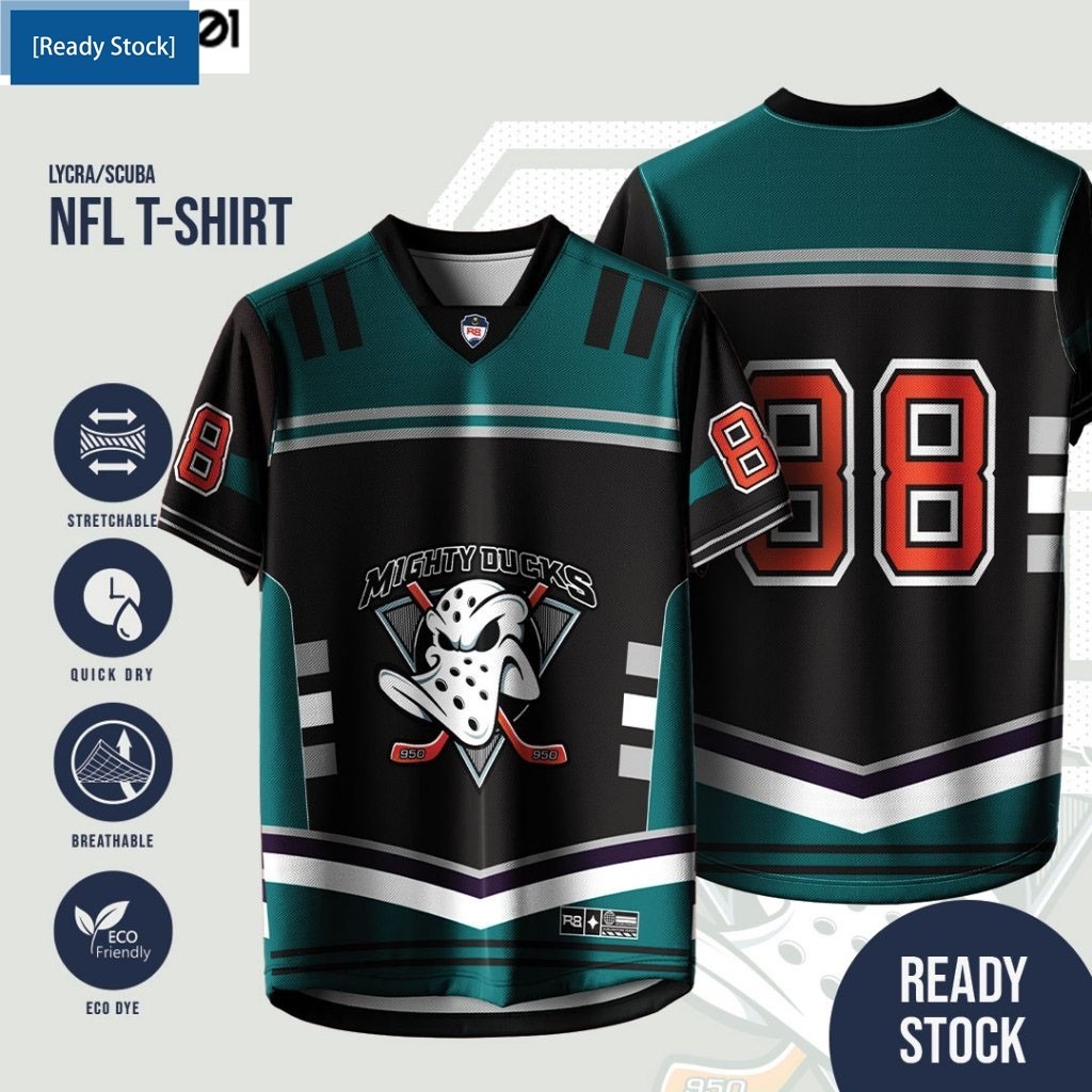 Nfl PREMIUM JERSEY MIGHTY DUCKS ICE HOCKEY WHITE NEW ERA Sport 2024 ...