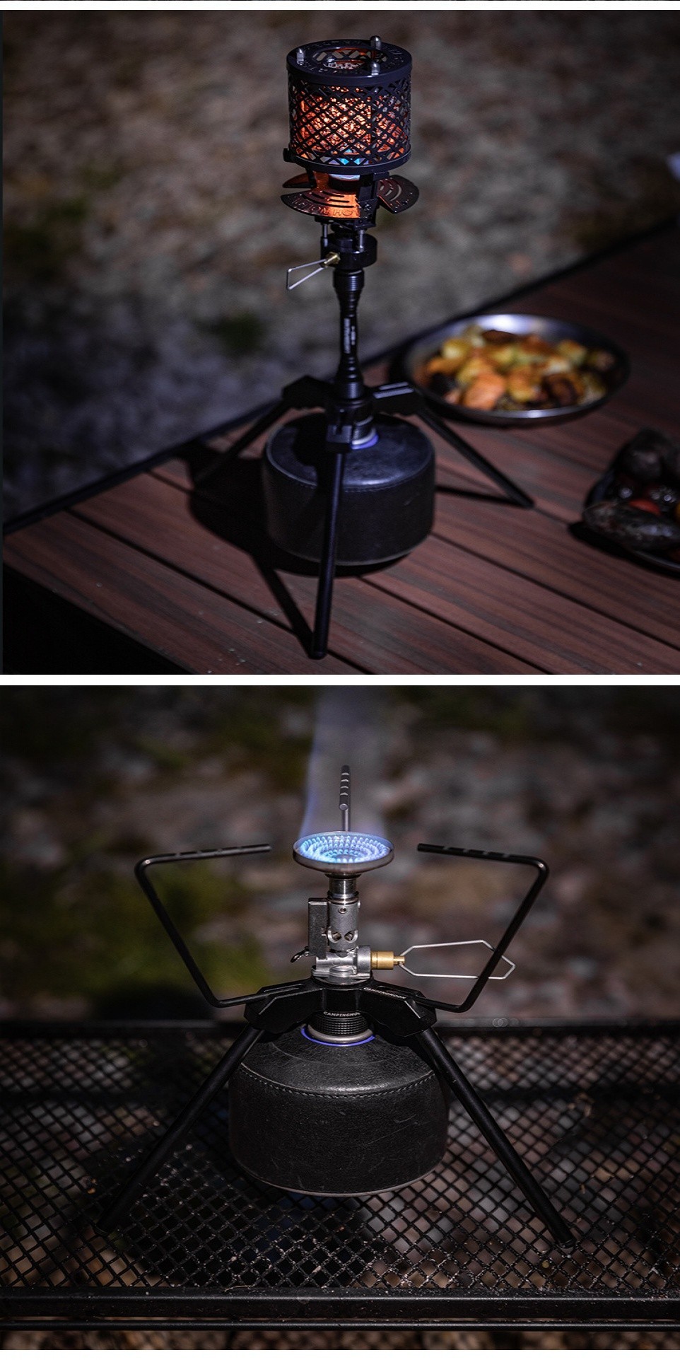 จัดส่งที่รวดเร็ว Campingmoon BKZ01 BKZ04 อลูมิเนียมสีดําขาตั ้ งขยาย Camping เตาขาตั ้ งกล ้ อง ...