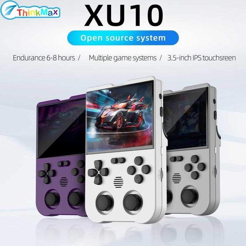 XU10 【Mega sale】 Retro Handheld Game Console 3.5-Inch Screen 3000mAh Rechargeable Battery Hand ...