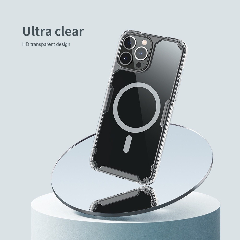 Nillkin Clear Magnetic Case สําหรับ iPhone 16 Pro Max 15 Pro Max 14 Pro ...