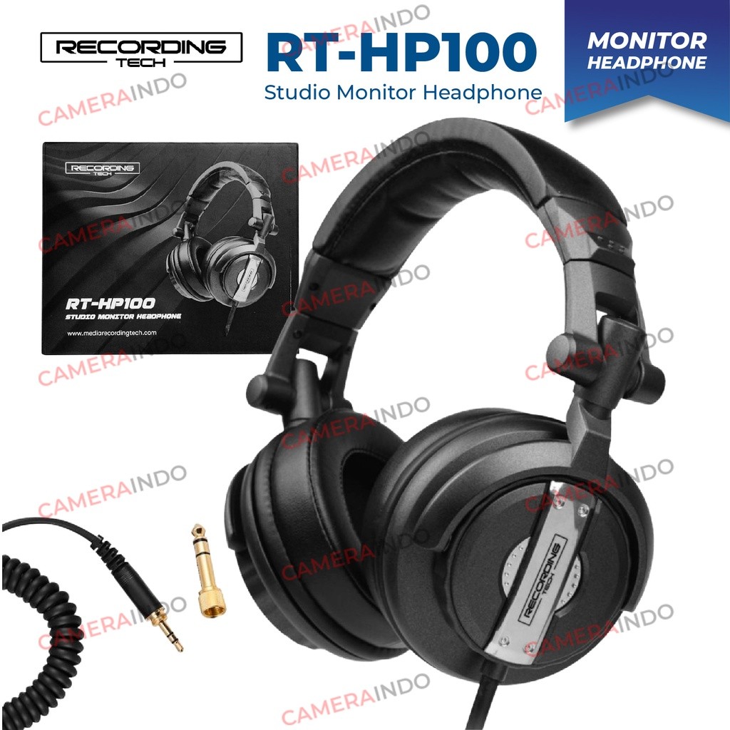 ในสต็อก Tech RT-HP100 Studio Recording Headphones หูฟัง Flat Monitor ...