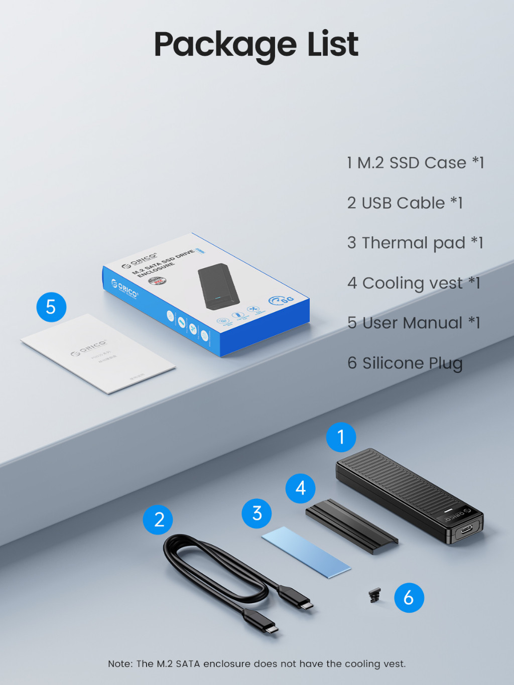 ORICO M.2 NVMe SSD Enclosure 10Gbps USB 3.2 Gen2 พร้อมการออกแบบ ...