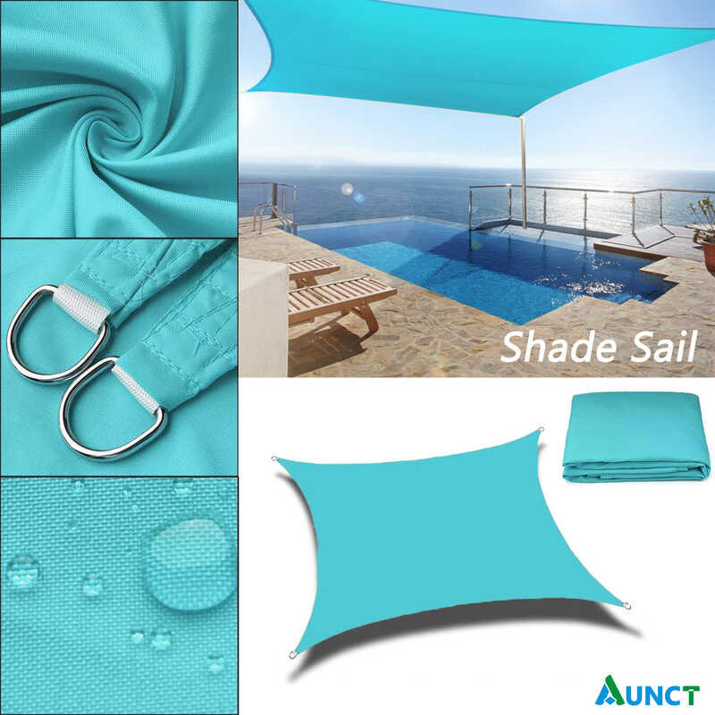 2X2/2X3/2X4m Waterproof Sun Shade Sail Square Rectangle Triangle Sky ...