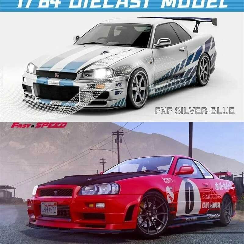 Fast Speed FS 1 Skyline GT-R R34 5 FNF limited999 รถโมเดล Diecast ...