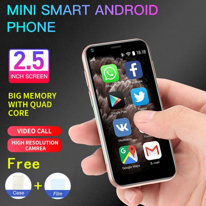 ในสต็อก XS11 3G สมาร์ทโฟนขนาดเล็ก mini cell pone android Quad Core โทรศัพท์มือถือ dual SIM/กล้อง ...