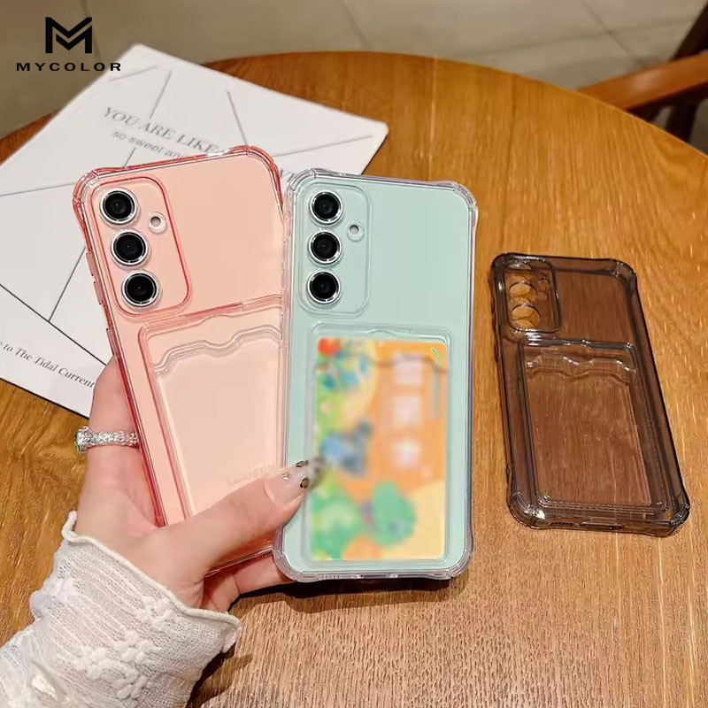 2in1 เคสกันกระแทกเคสใส่บัตร เคสซิลิโคนใส Samsung ss Galaxy A56 A55 A54 A36 A35 A26 A25 A16 A15 ...