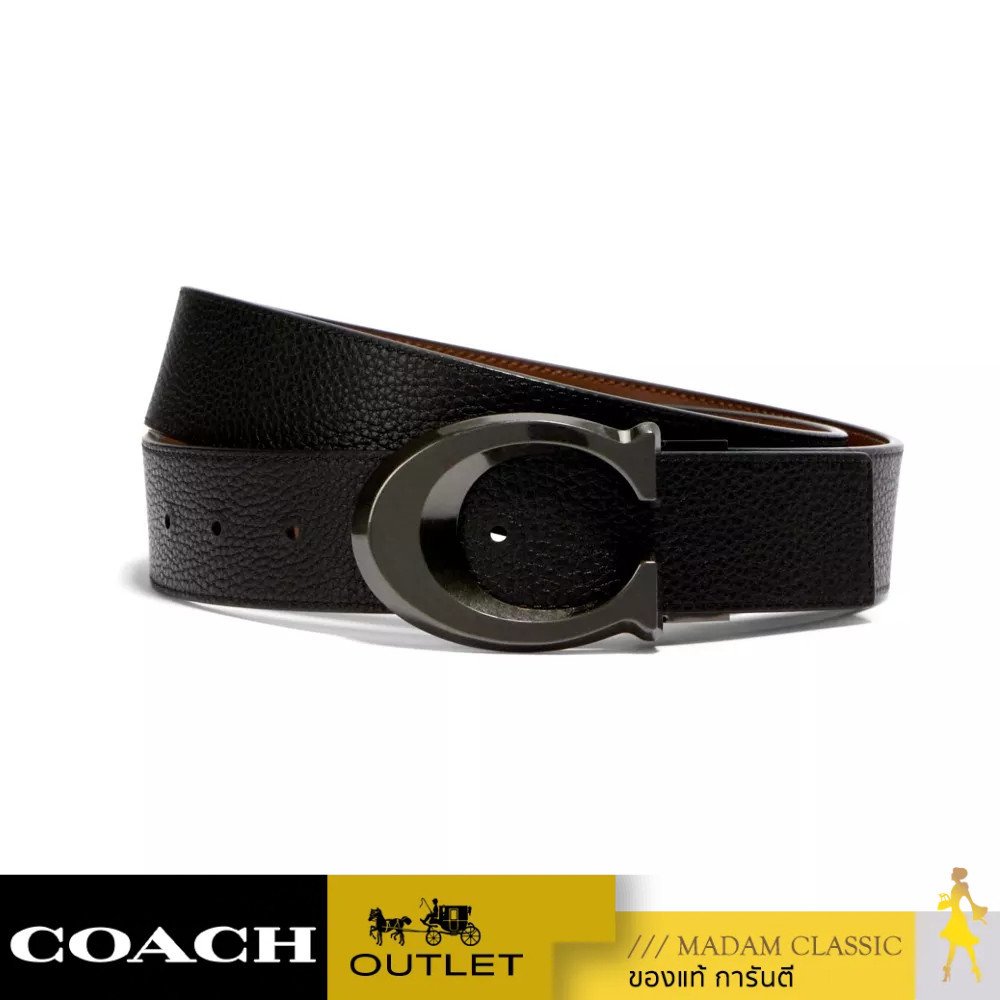 ♞,♘,♙ของแท้ % เข็มขัด COACH 91305 SIGNATURE BUCKLE CUT-TO-SIZE ...