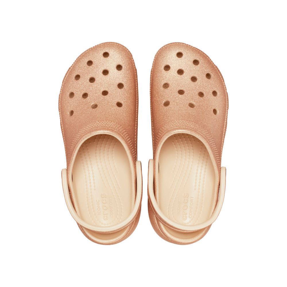 CROCS รองเท้าลำลองผู้หญิง CLASSIC PLATFORM GLITTER CLOG รุ่น 2072412DS ...