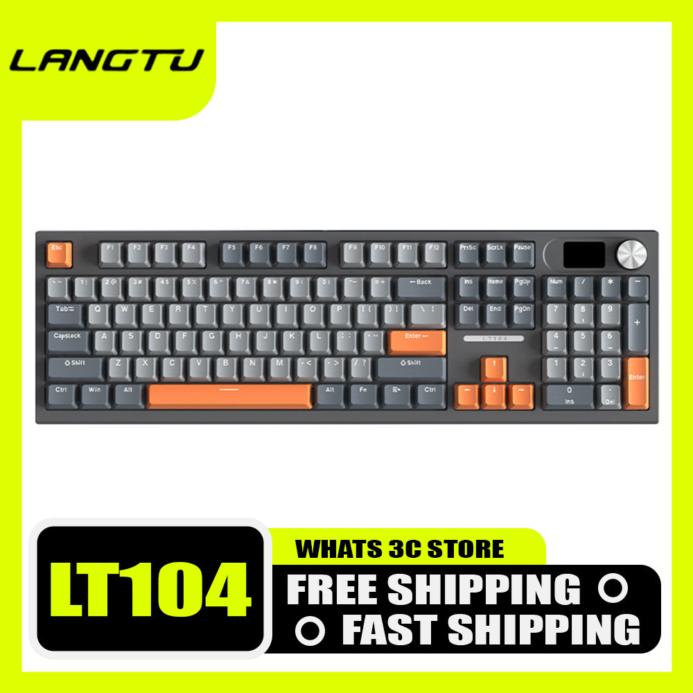 Langtu Lt104 Mechanical Keyboard Tri Mode Bluetooth Wireless E-sports ...