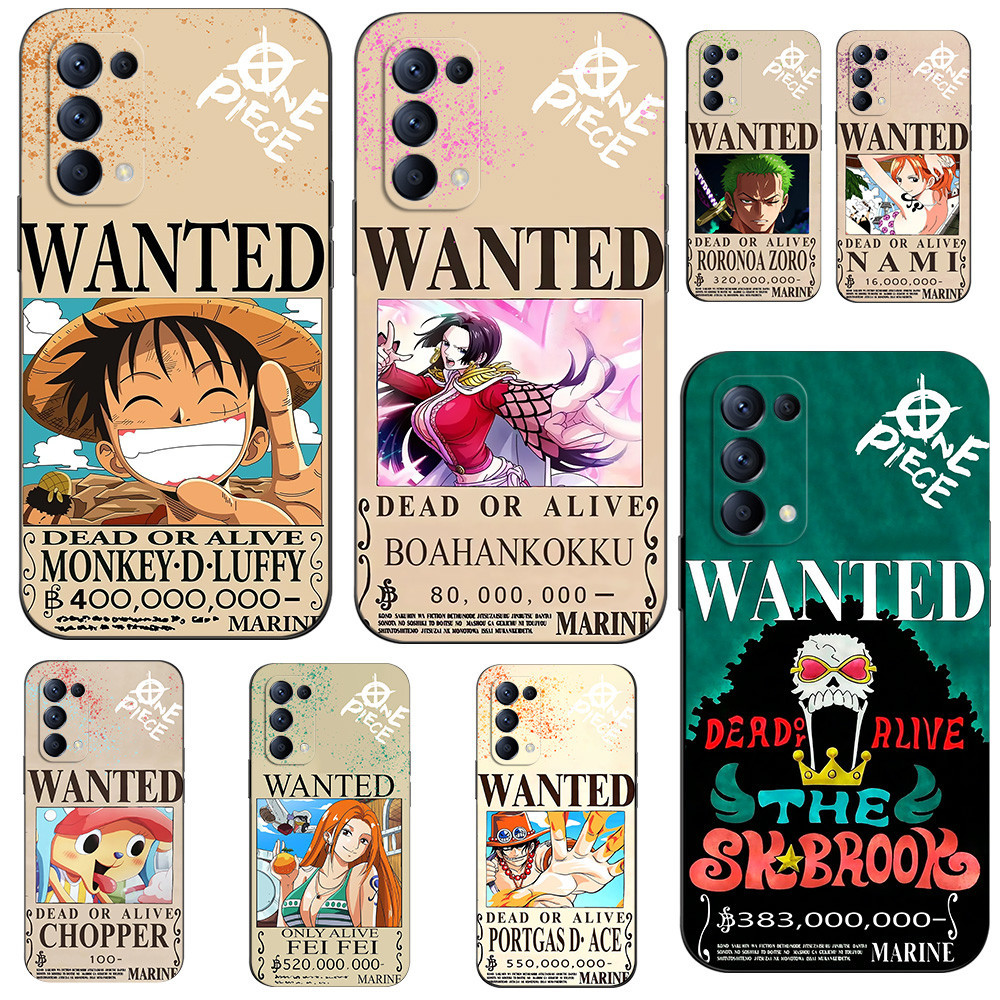 คู่เคสโทรศัพท์oppo Reno 5 5 Pro 5GอะนิเมะOne Piece Wantedโปสเตอร์Cp ...