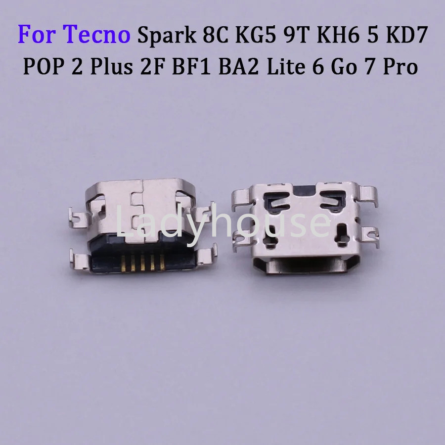 50-100 ชิ้น USB Connector Charger ปลั๊กชาร์จ Dock สําหรับ Tecno Spark ...
