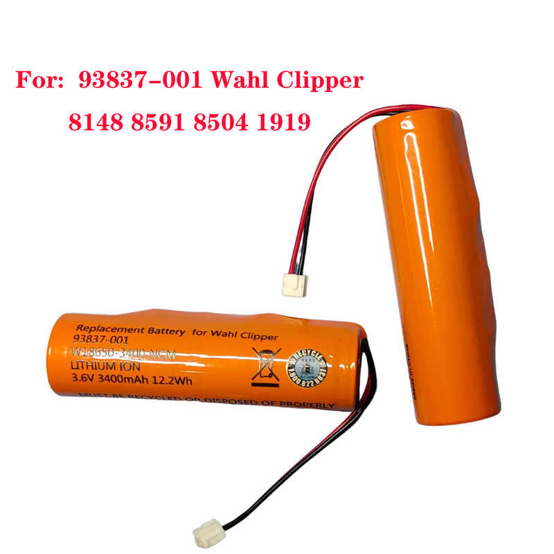 แบตเตอรี่สำหรับ 93837-001 Wahl 8148 8591 8504 1919 3.6V 3400Mah Magic ...