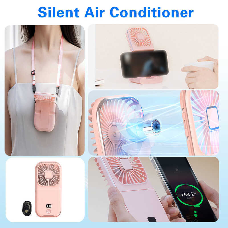 with LED Handheld Digital Screen 3-Speed Settings Low Noise Emergency ...