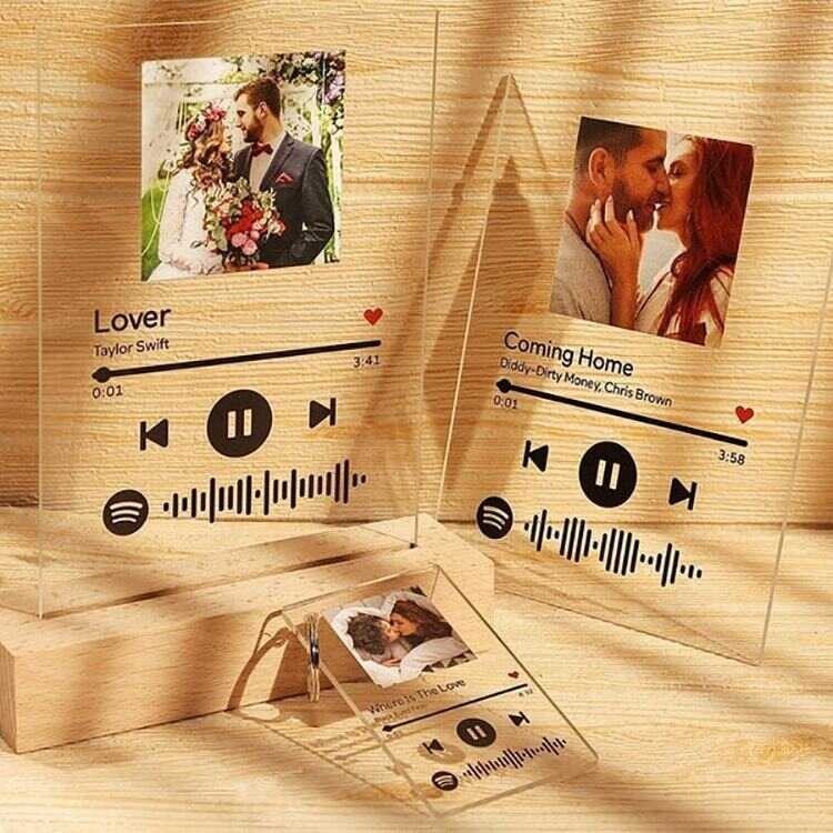 ชุดแต่งงานอัลบั้มรูป ylic Song Spotify เพลงแผ่นโลหะที่มีฐาน | Shopee ...