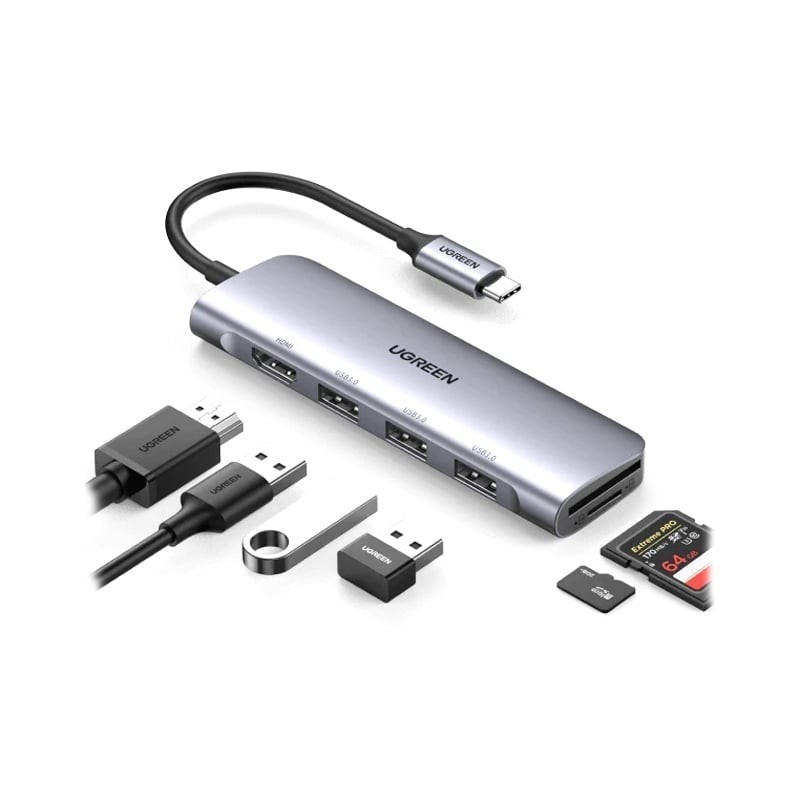 UGREEN Converter Type-C 6 in 1 (20956A) - A0155061 | Shopee Thailand