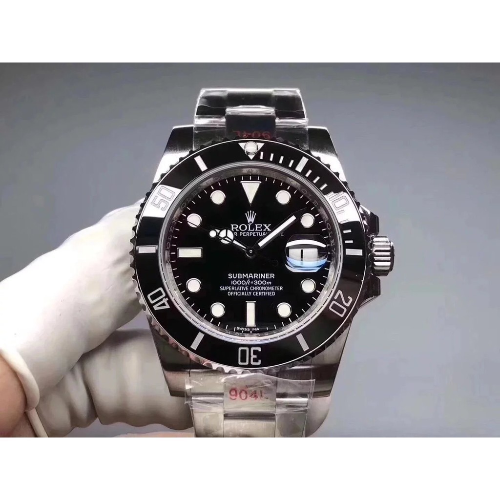 [ คุณภาพสูง ] Rolex Role * Submariner Black Water Ghost Automatic ...