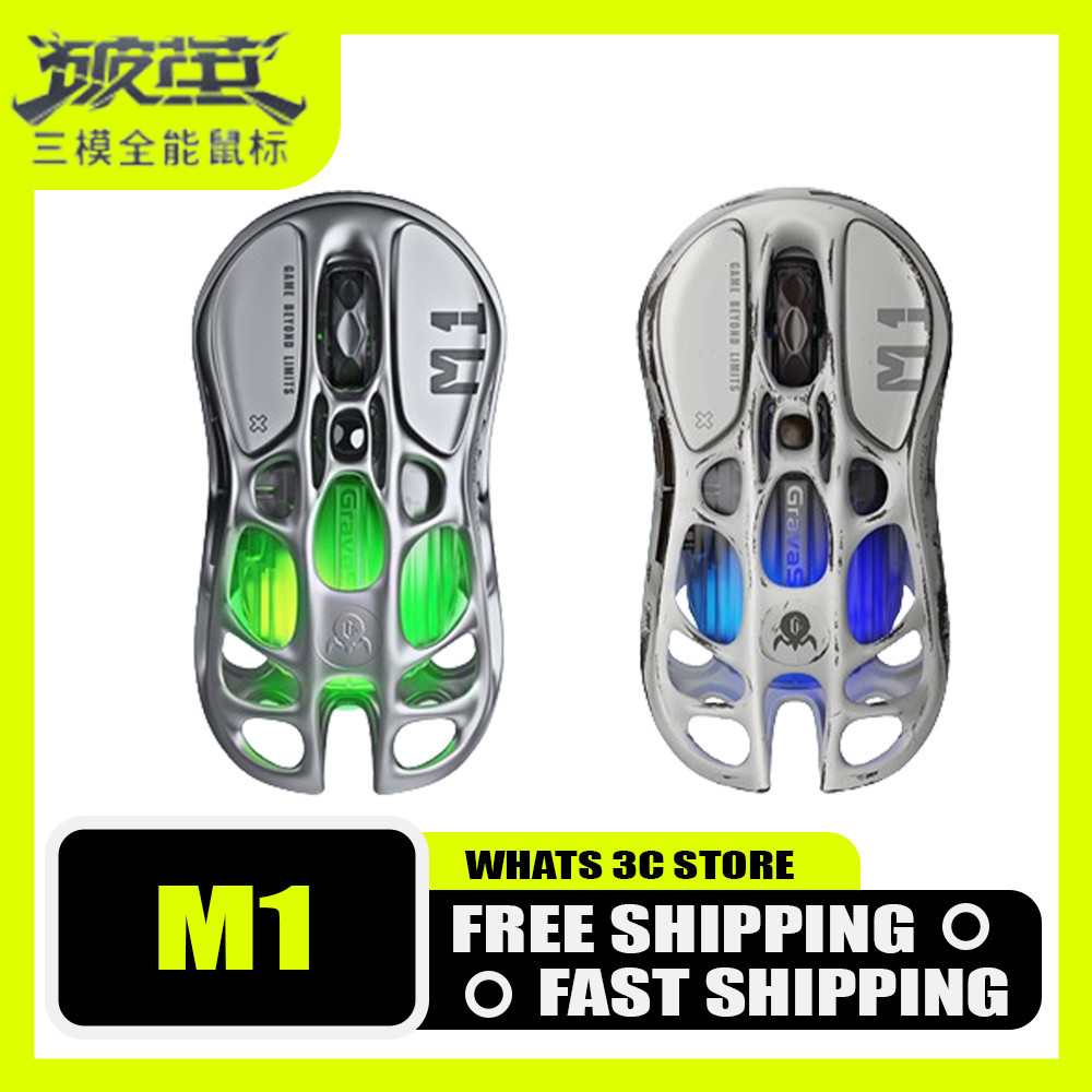 Gravastar M1 M2 Mouse Tri Mode Bluetooth Wireless Magnesium Alloy Mouse ...