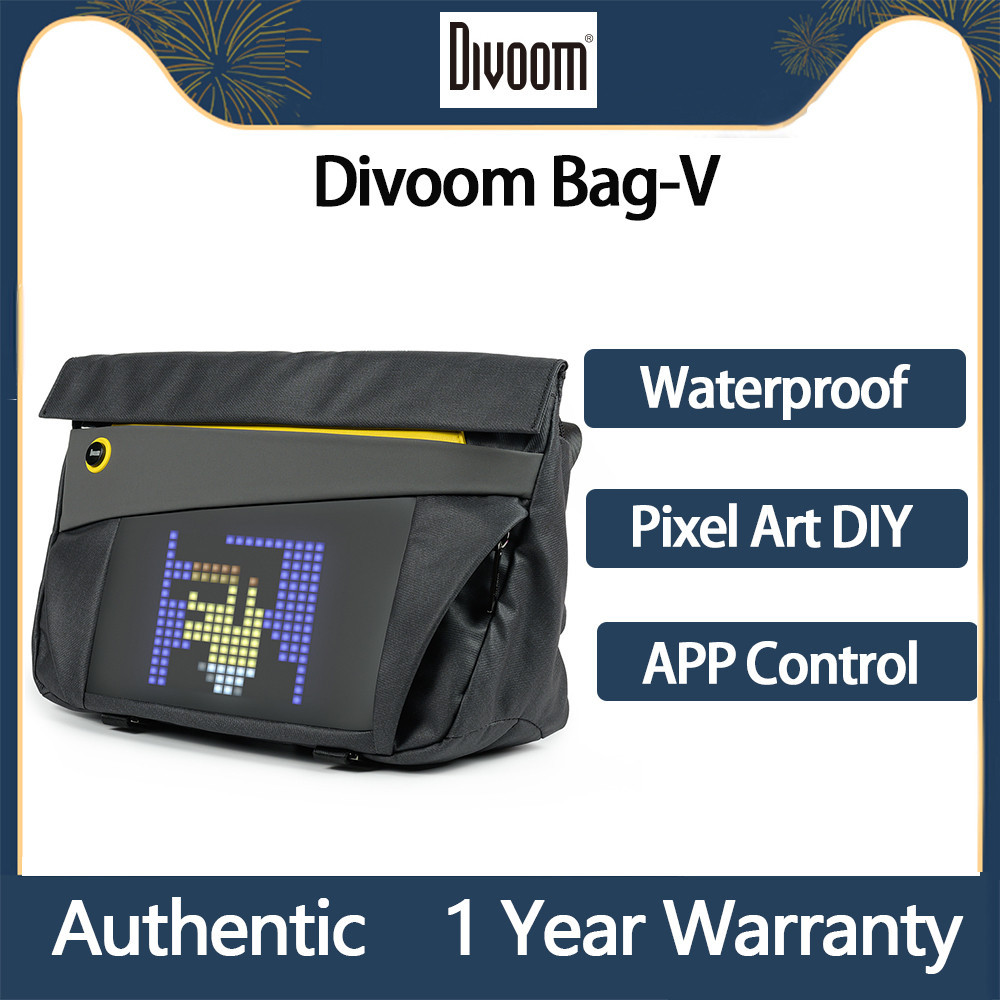 ของแท้ Divoom Sling Bag V กระเป๋าสะพายไหล่แฟชั่น กันน้ํา เหมาะกับผู้ชาย ...