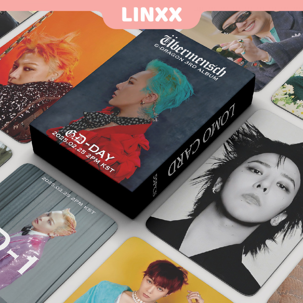 Linxx 55PCS BIGBANG G-Dragon Ubermensch อัลบั้ม LOMO การ์ด Kpop Merch ...