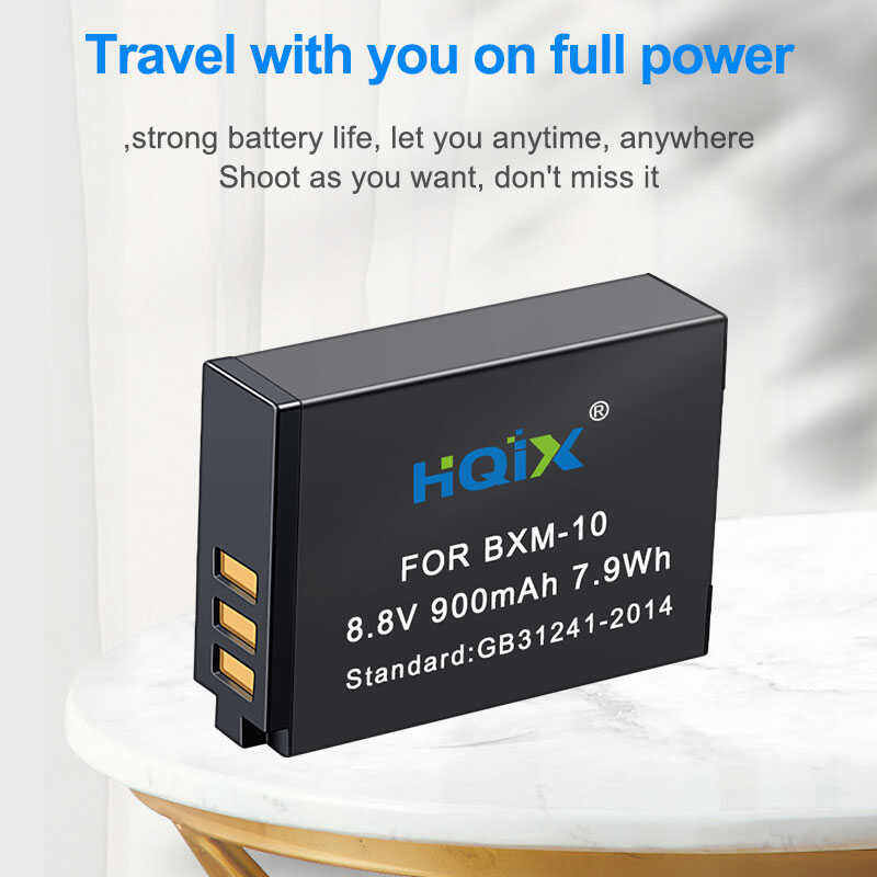 HQIX Bxm-10 Bxm10 แบตเตอรี่ชาร์จคู่สำหรับกล้องมิเรอร์เลส | Shopee Thailand