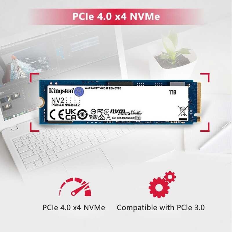 SSD NVME Kingston M2 Ssds NV2 Pcie 4.0 M.2 2280 250GB 500GB 1TB ...