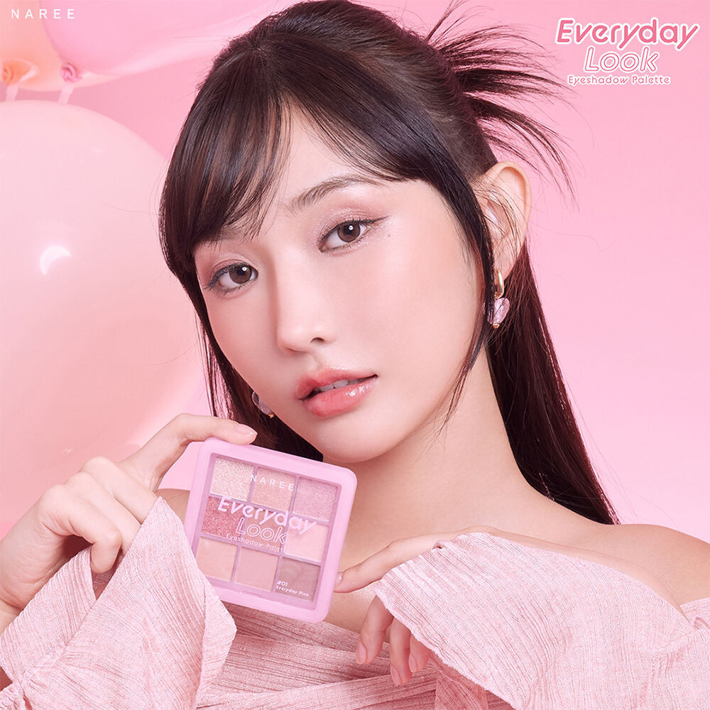 Naree Everyday Look Eyeshadow Palette 13.5g นารี พาเลทอายแชโดว์กลิตเตอร ...