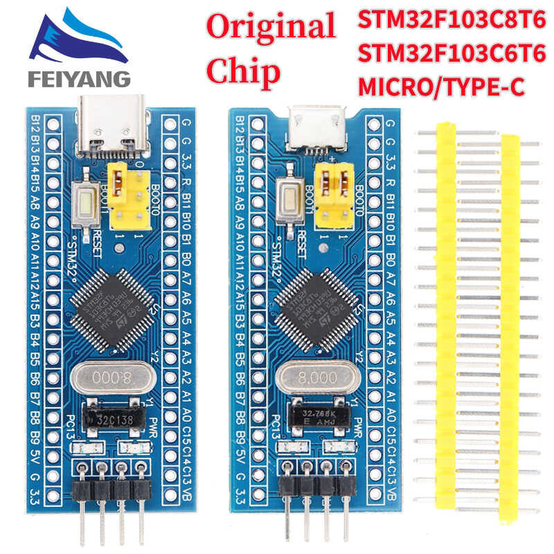 โมดูลบอร์ดพัฒนาระบบขั้นต่ำ Stm32f103c6t6 Stm32f205c8t6 ARM Stm32 Arduino | Shopee Thailand